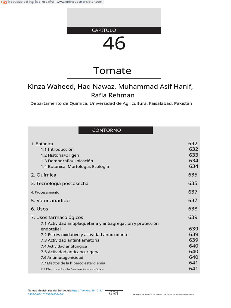 Tomato (Libro) Kinza Waheed, Haq Nawaz, Muhammad Asif Hanif, Rafia Rehman - En.es | PDF