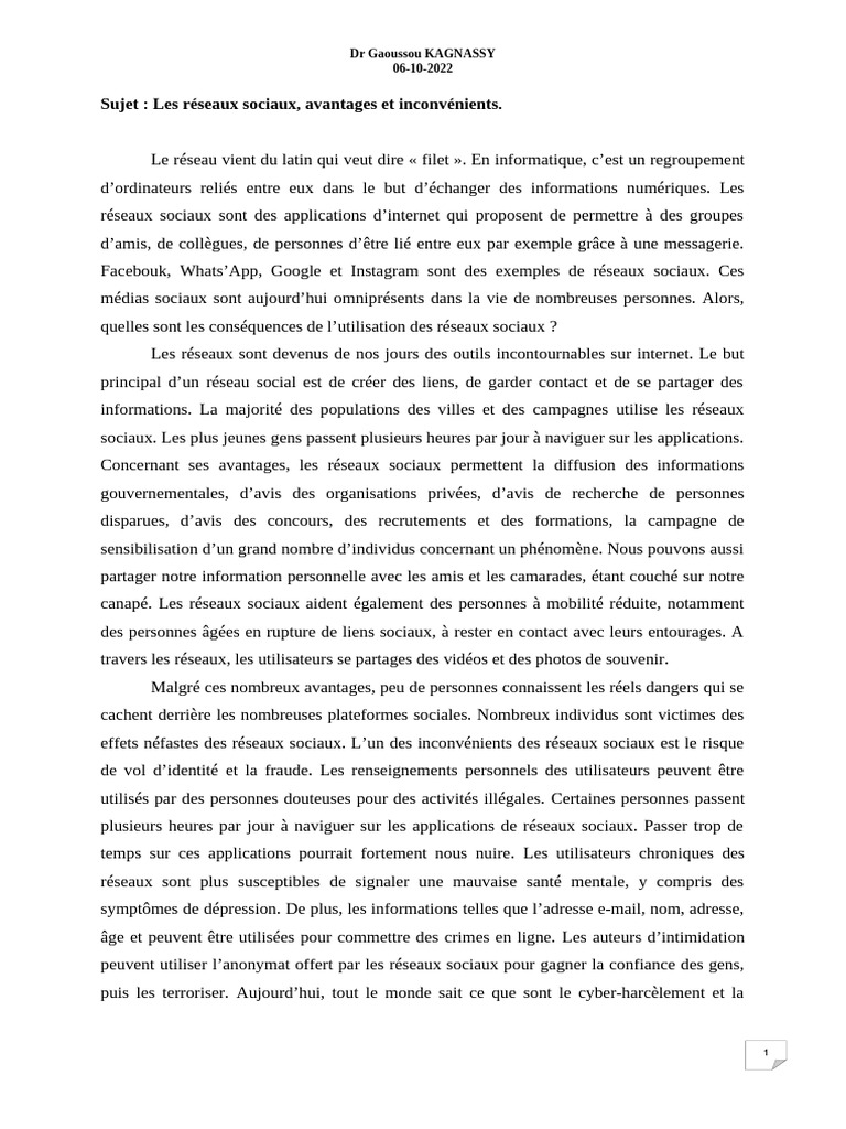 12. Réseaux sociaux | PDF