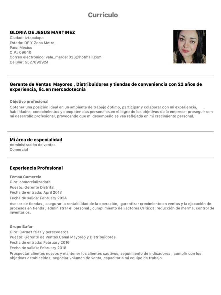CV Actualizado ? | PDF