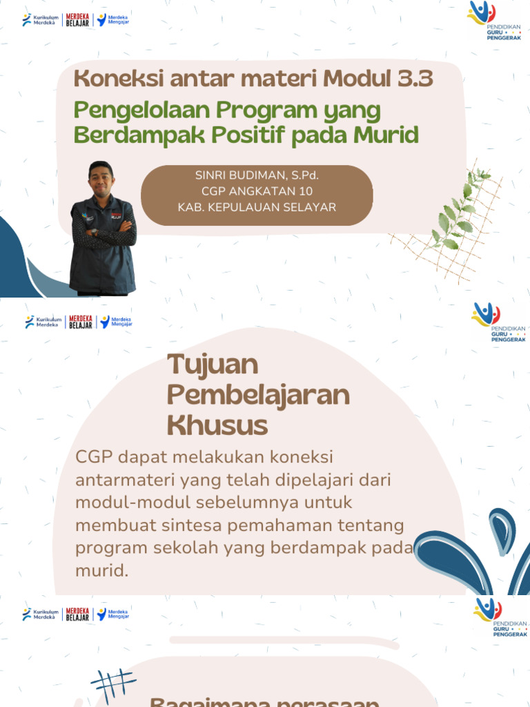 Koneksi antar materi Modul 3.3 | PDF