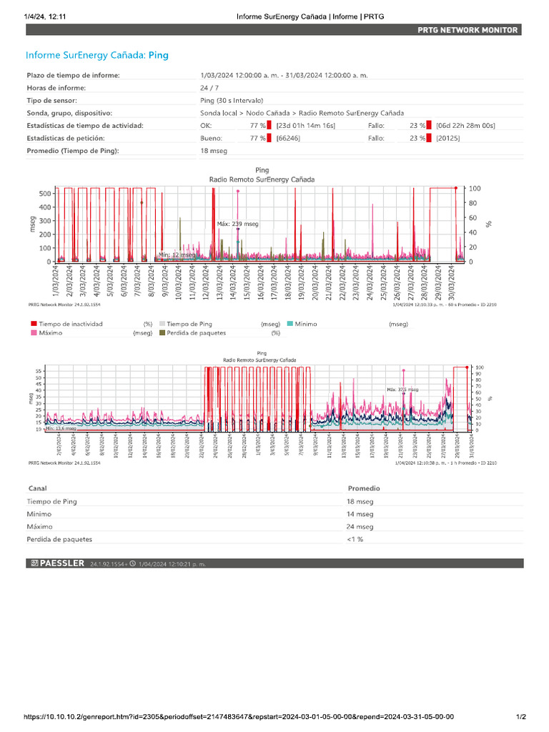 Informe SurEnergy Cañada | PDF