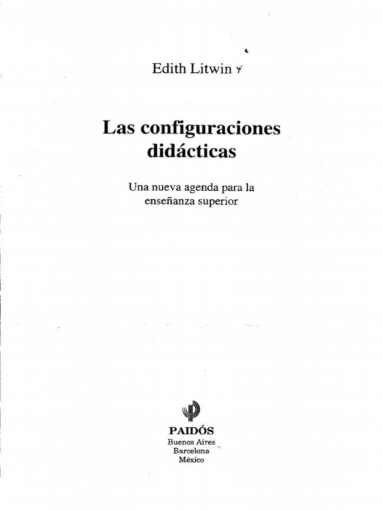 Litwin-Las Configuraciones Didácticas-Cap5 | PDF | Enseñando | Maestros