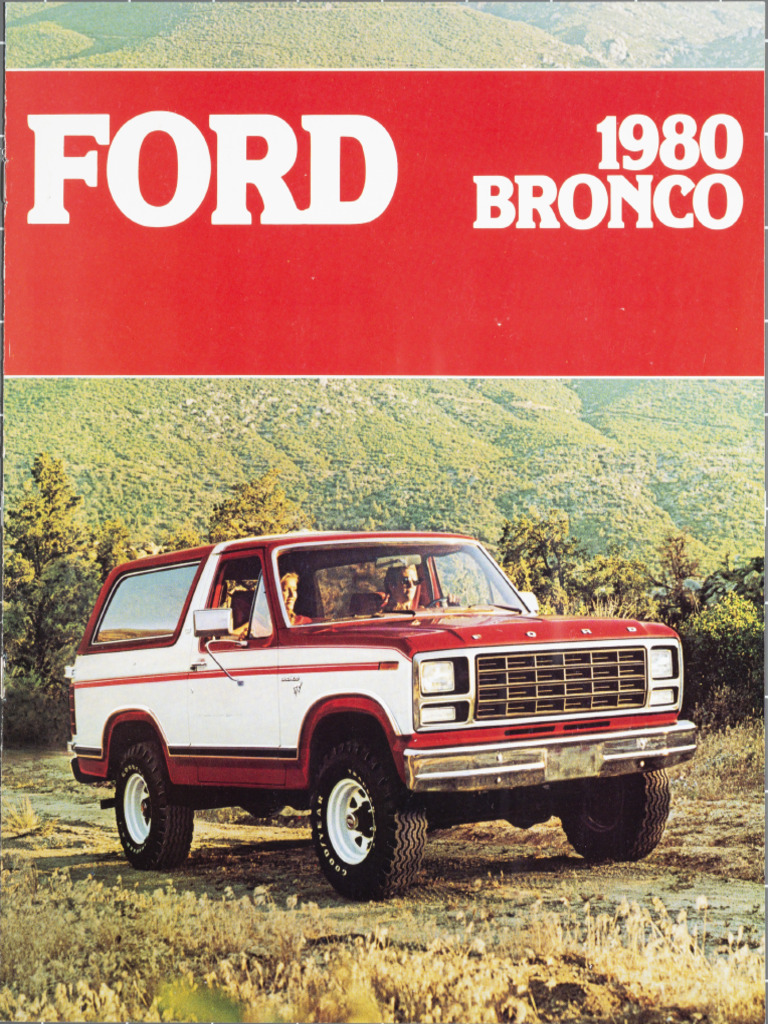 80 Ford Bronco Brochure | PDF