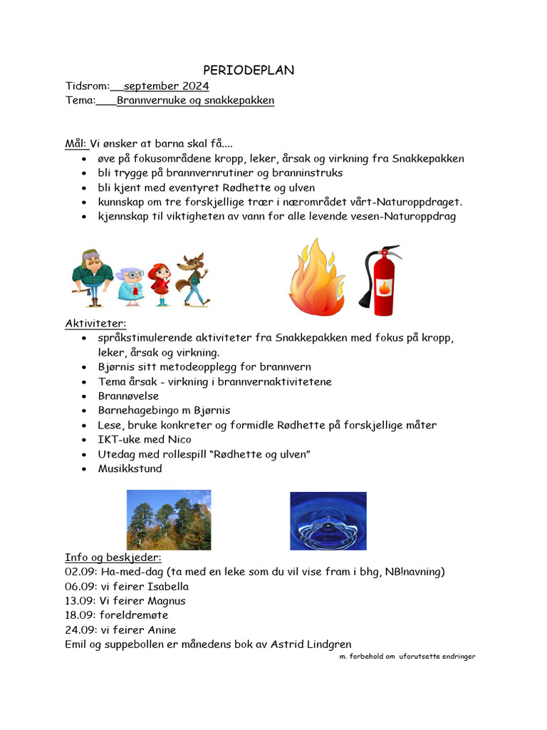 2024 Sept Periodeplan (Word) - 2 | PDF