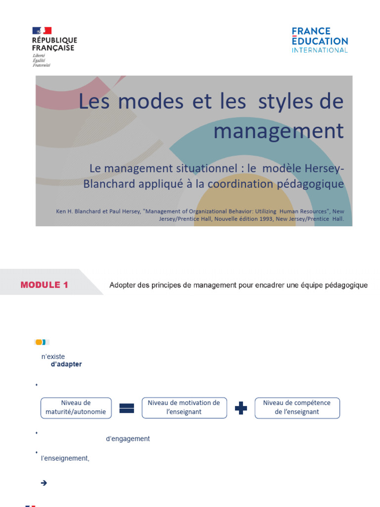 Les Modes Et Styles de Management | PDF