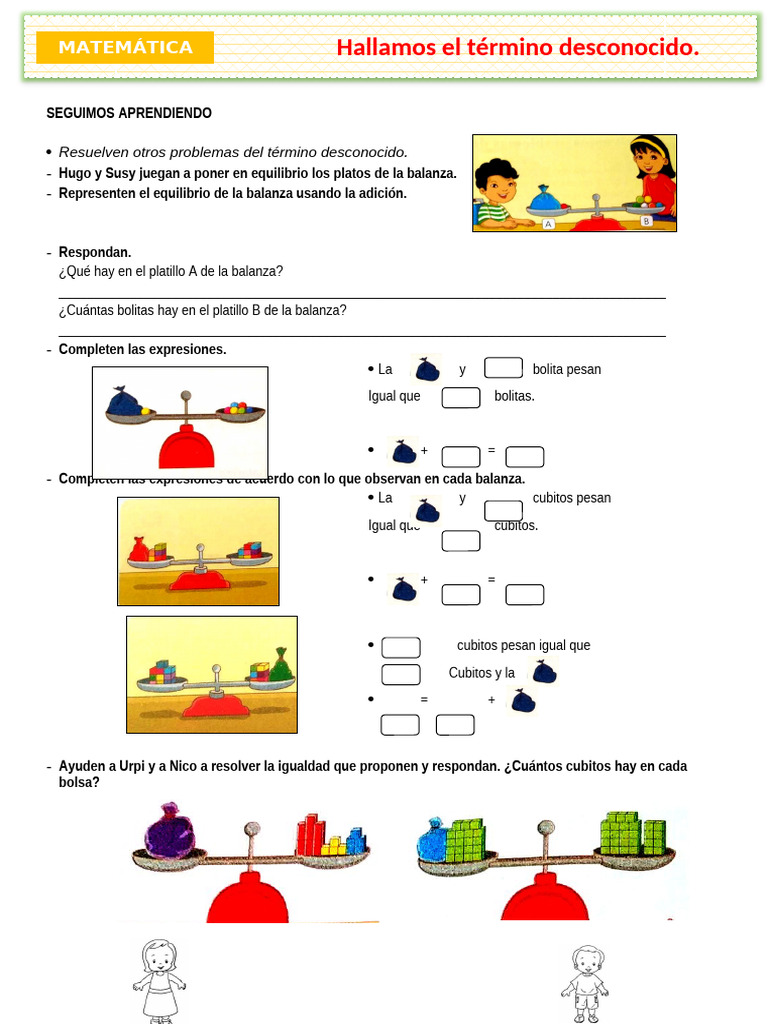 D5 A1 FICHA MAT. Hallamos El Término Desconocido. | PDF