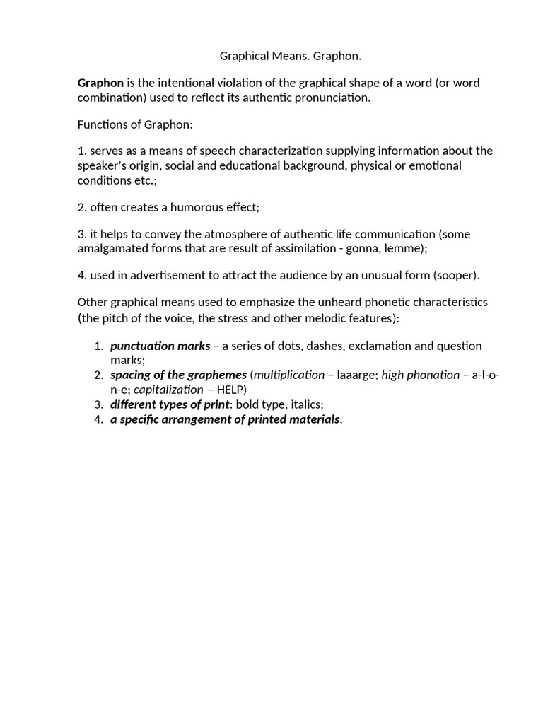 Graphical Means | PDF