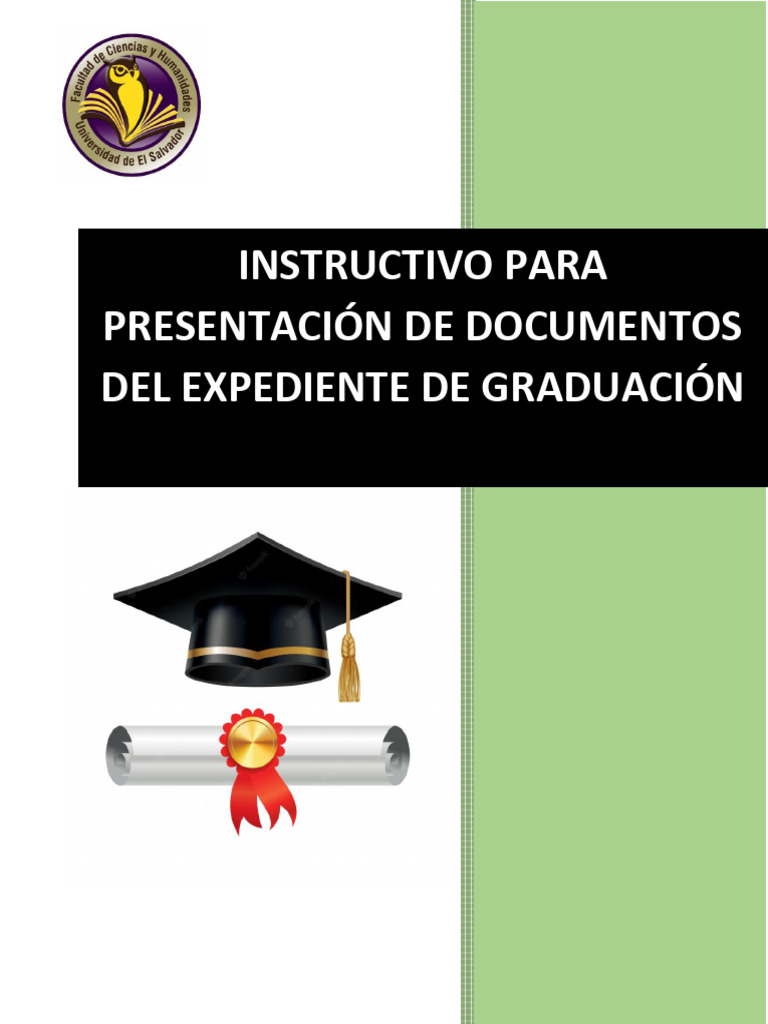 Instructivo de Graduacion FCH | PDF