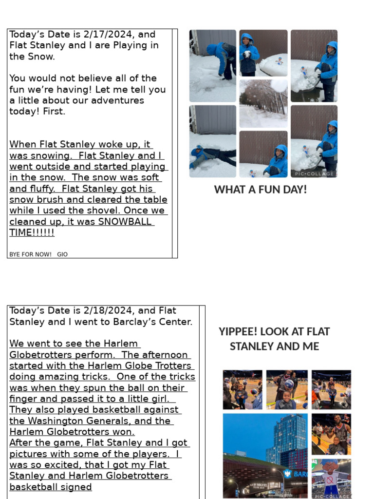 Gio Flat Stanley | PDF