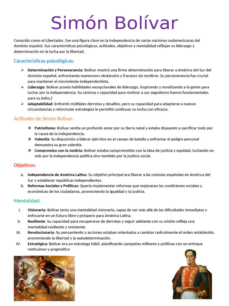 Simón Bolívar | PDF