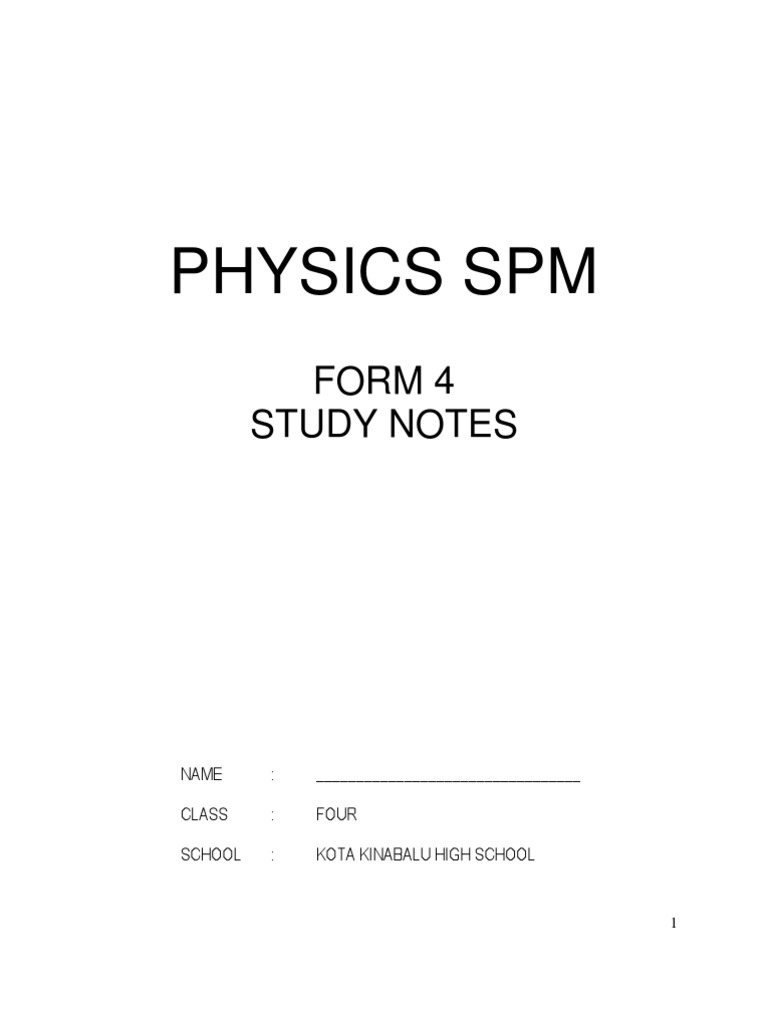 Physics Fr4 Chapter 1 | PDF