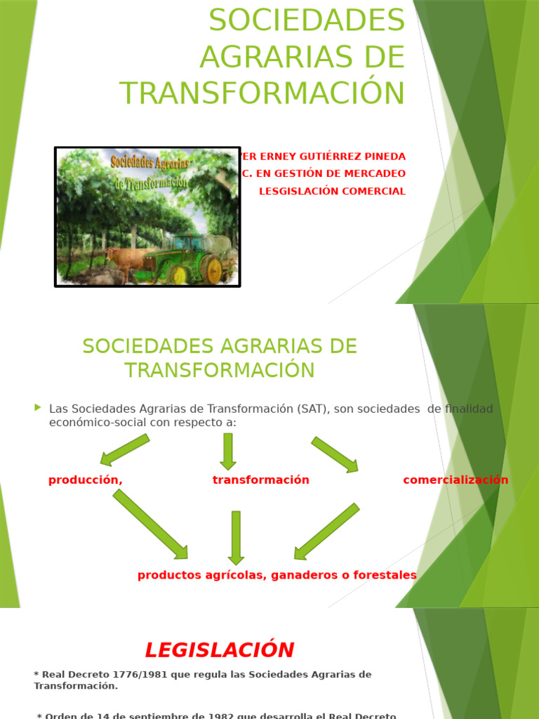 Sociedades Agrarias de Transformación | PDF