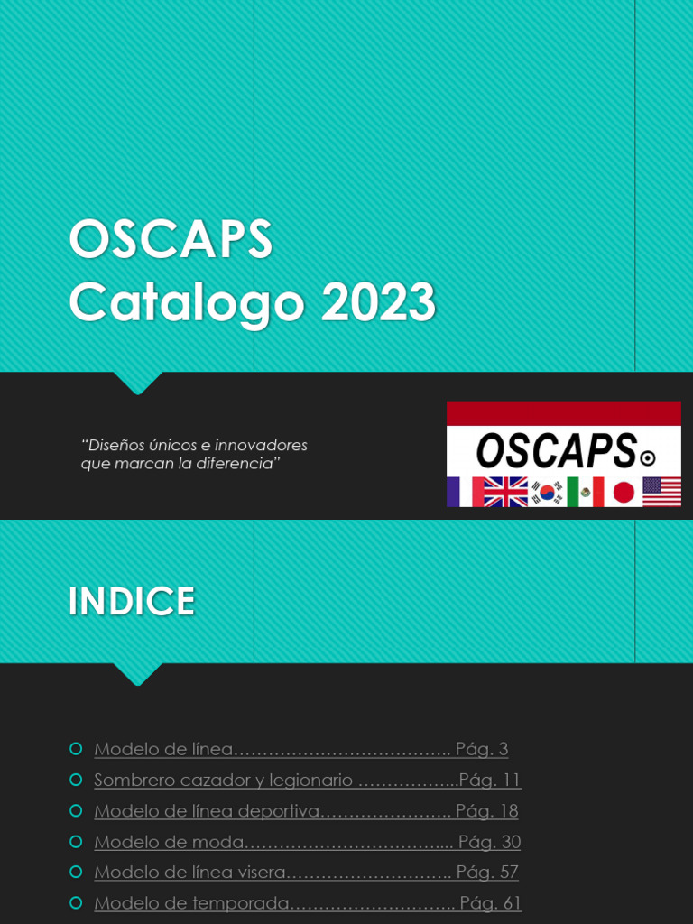 Catalogo GORRAS OSCAPS 2024 | PDF