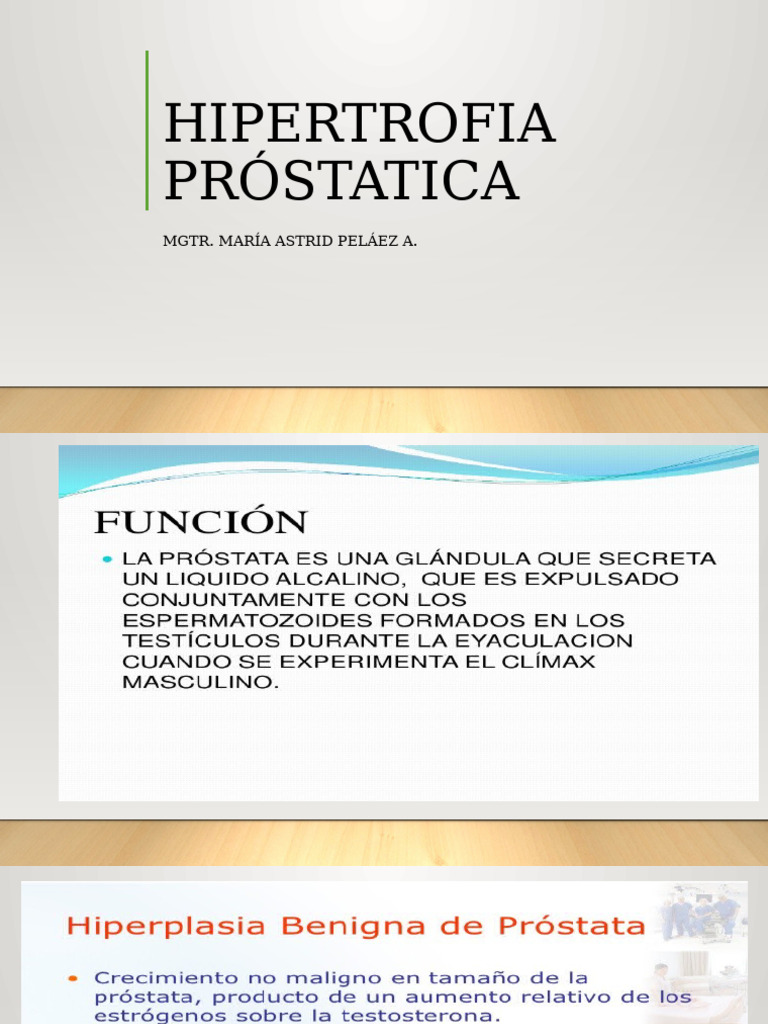 Presentacion de Hipertrofia Prostatica | PDF