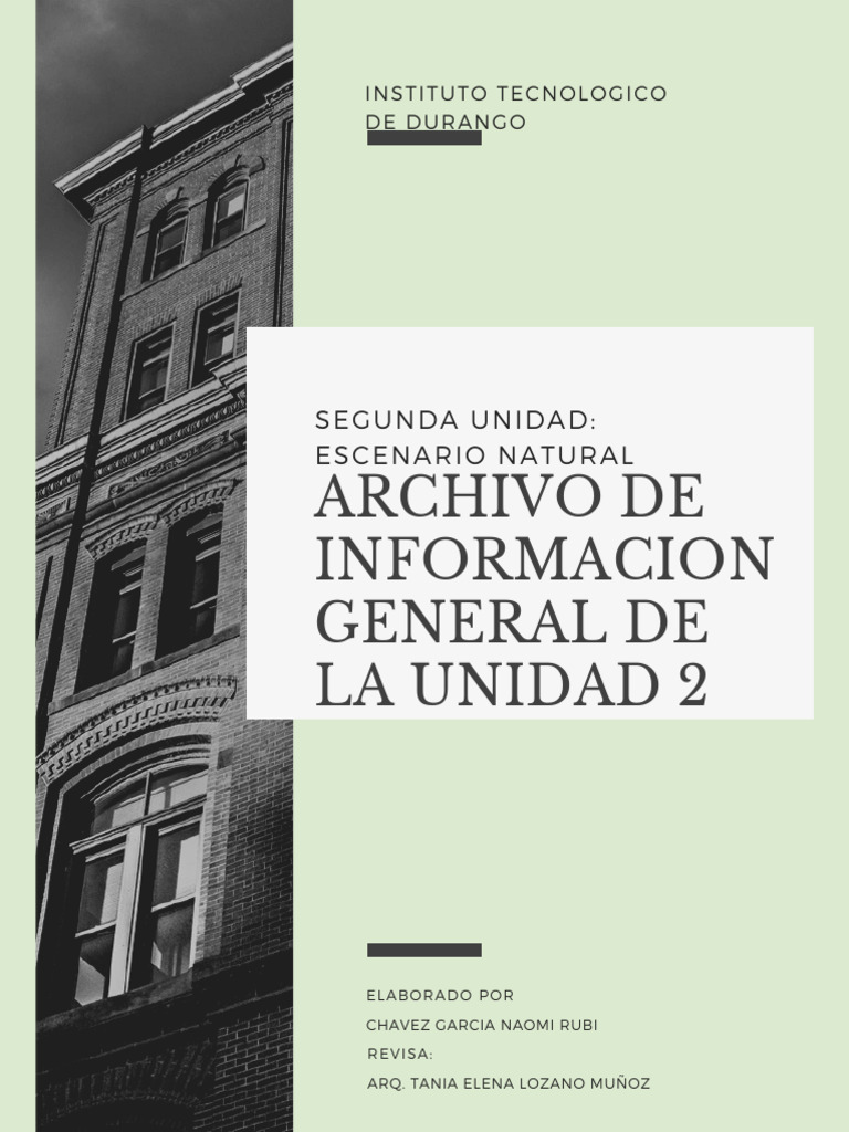 Archivo de Información General Unidad 2 | PDF