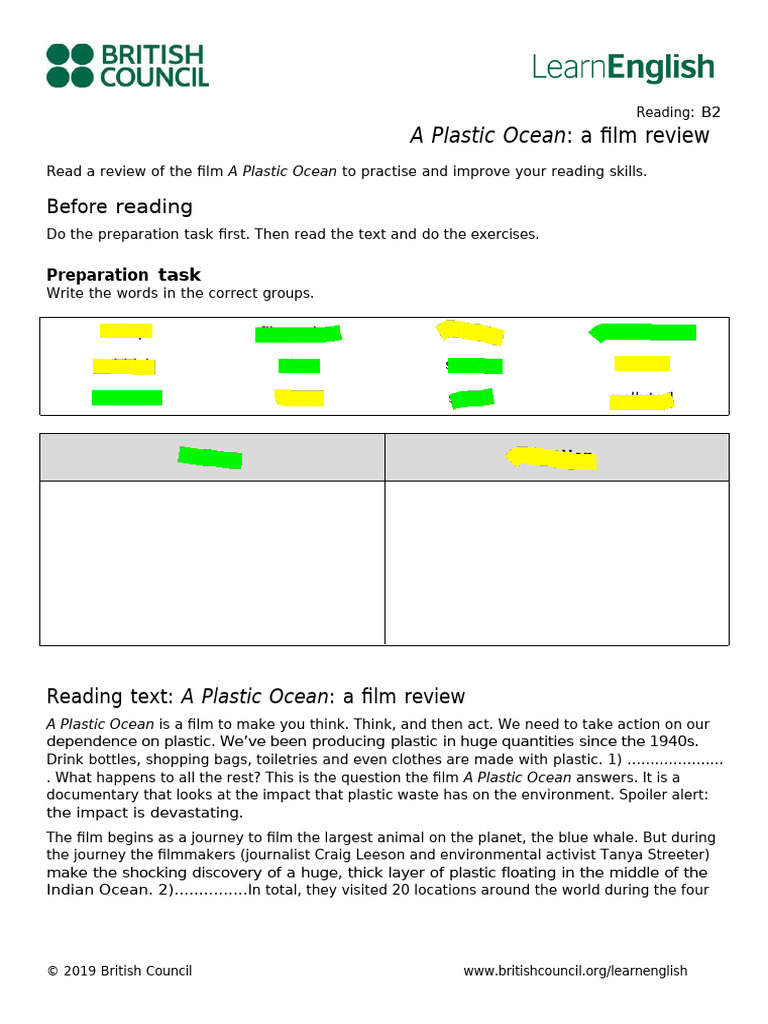 Level 3B-A-Plastic-Ocean-a-film-review - 2 | PDF