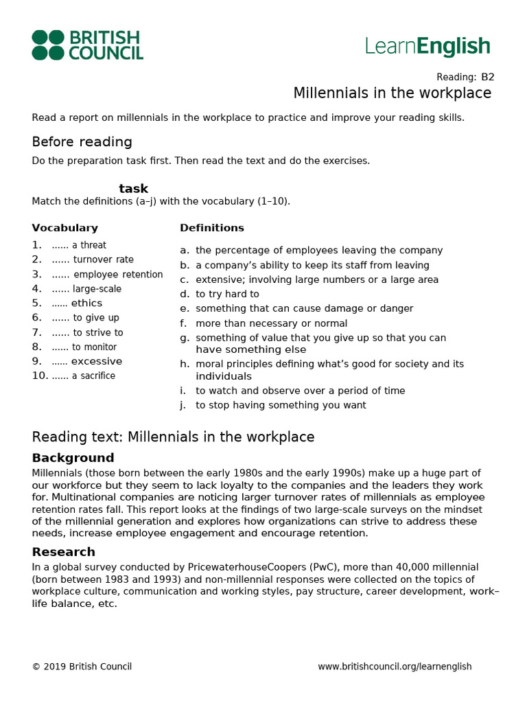 Reading2 Millennials-in-the-workplace | PDF