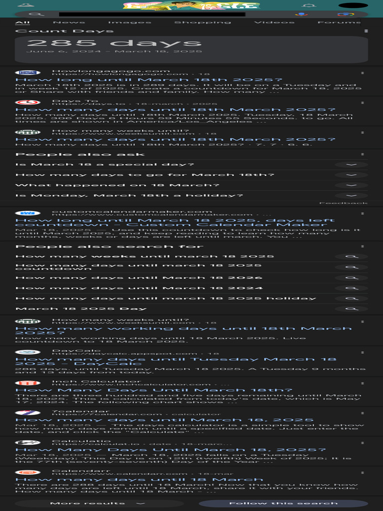 How Many Days Until March 18 2025 - Google Search | PDF