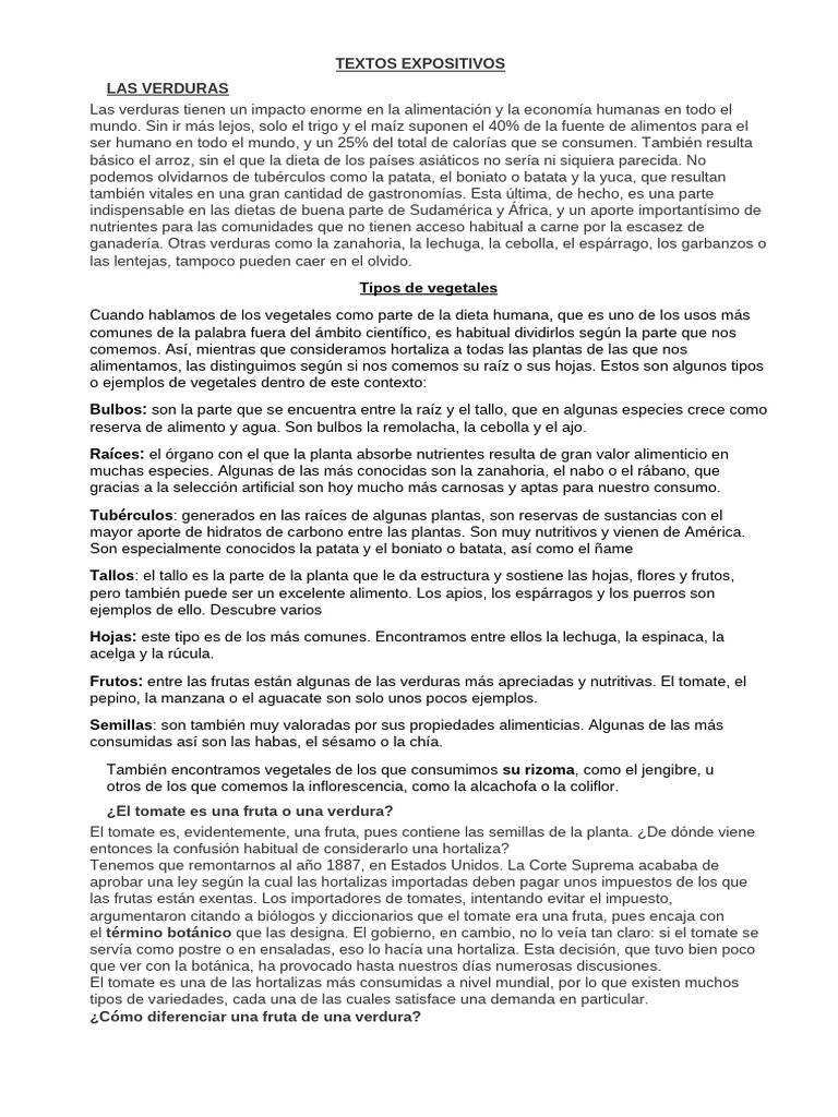 Textos Expositivos | PDF
