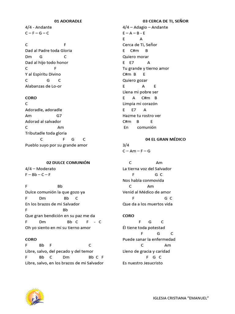 Himnos 1 - 40 (ACORDES) - 1 | PDF