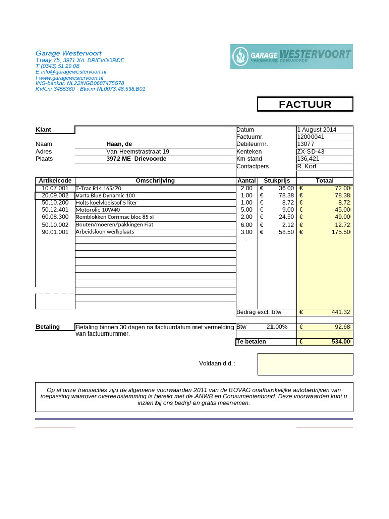 2.1 Verkoopfactuur 1241 | PDF