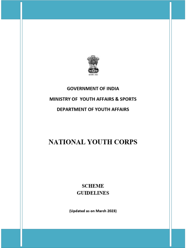 National Youth Corps Guidelines | PDF