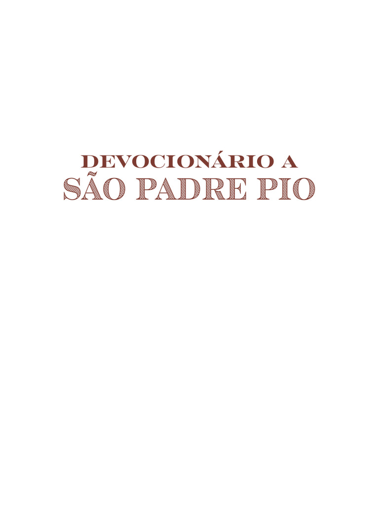 Devocionário Padre Pio | PDF
