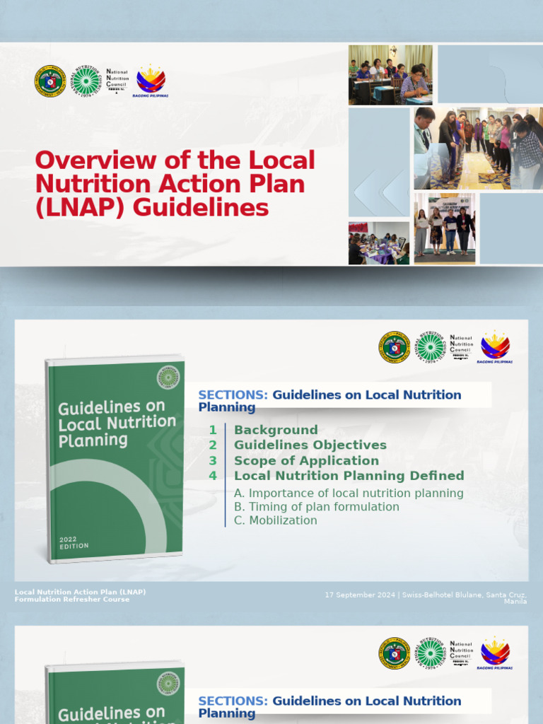 (LNAP Refresher) Session 1. Overview of LNAP Guidelines | PDF ...