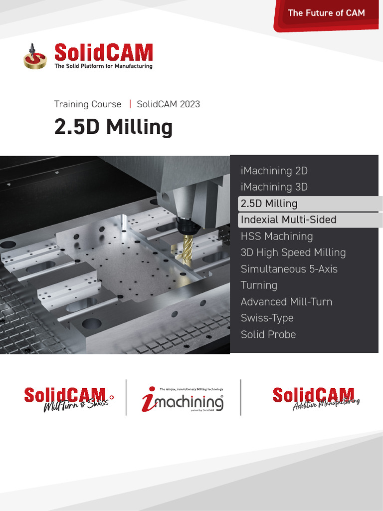 SolidCAM 2023 2.5D Milling Training Course | PDF