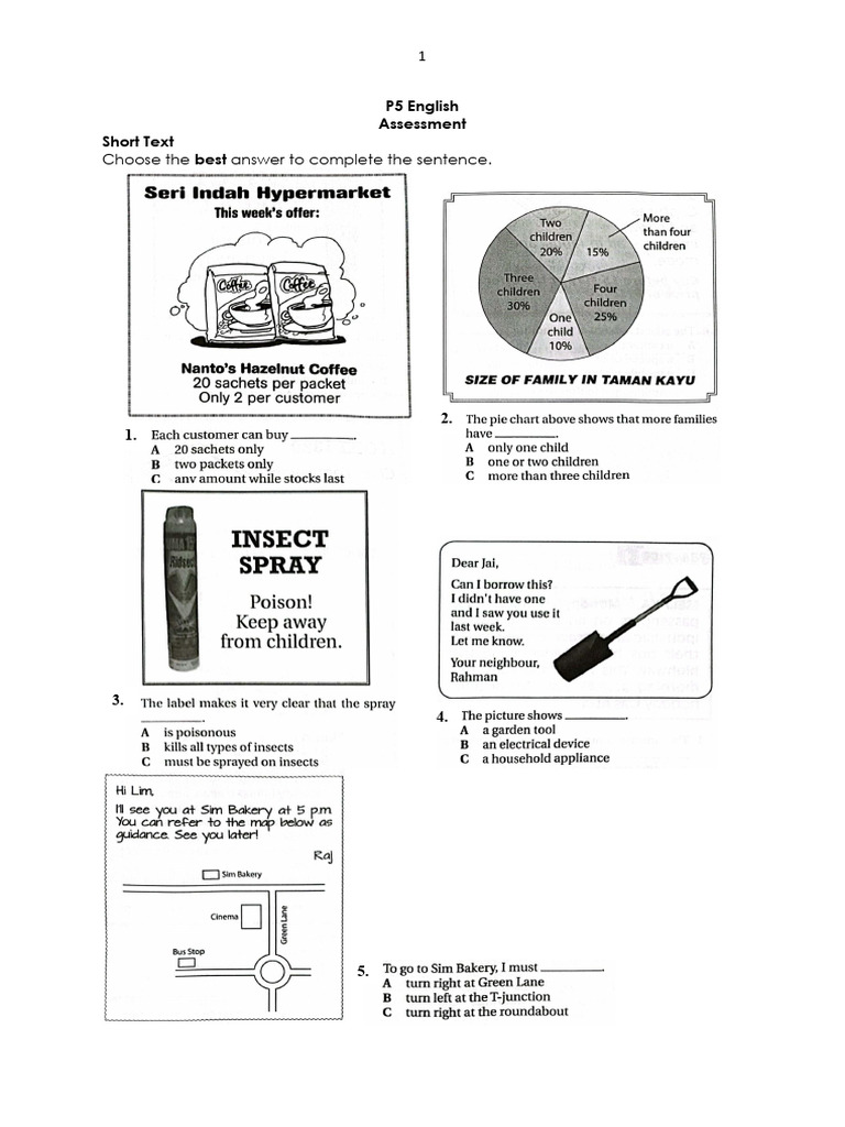 P5 BI UASA Revision Sumatif | PDF