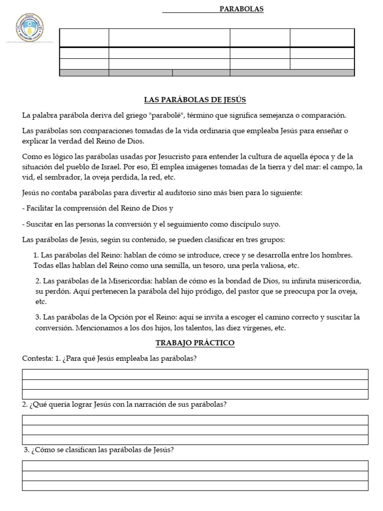 Parabolas 2do Secundaria | PDF