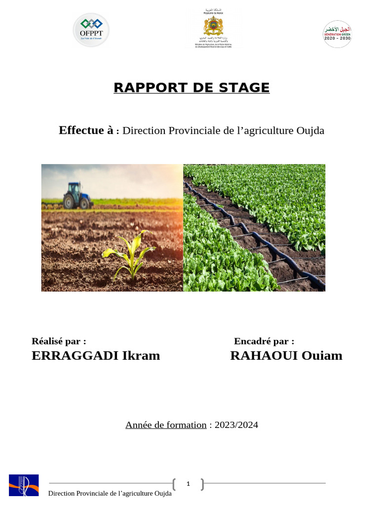 RAPPORT DE STAGE 1 - Copie | PDF
