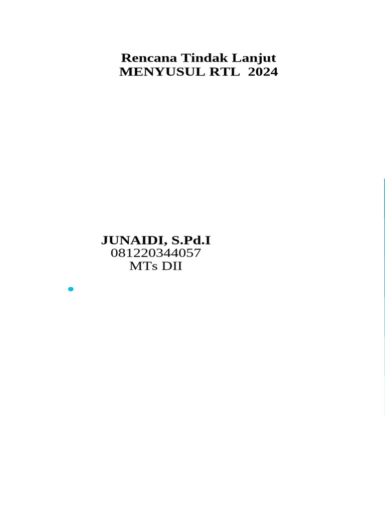 Junaidin RTL | PDF