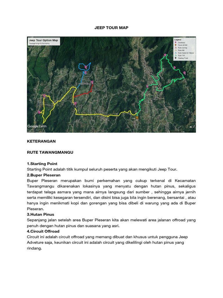 JEEP TOUR MAP | PDF