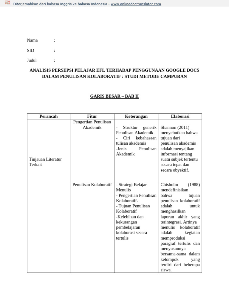 example of making Outline | PDF