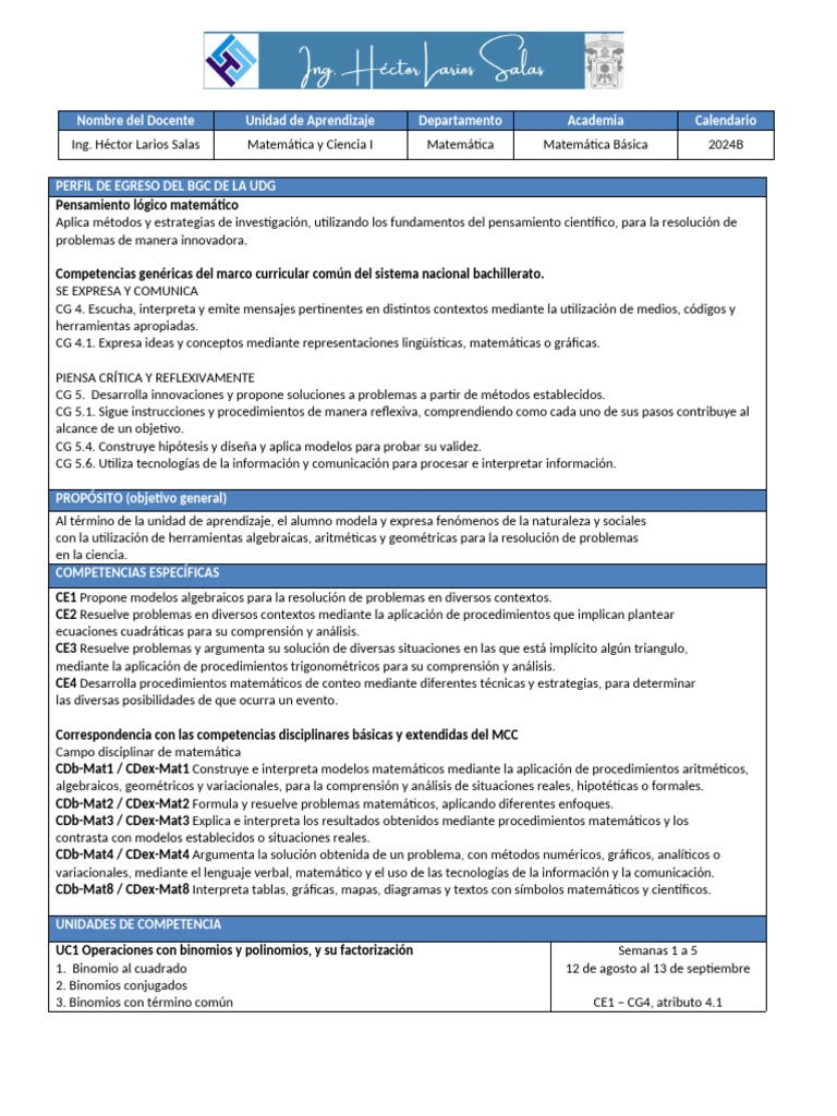 24B MC1 Encuadre | PDF | Factorización | Tecnología