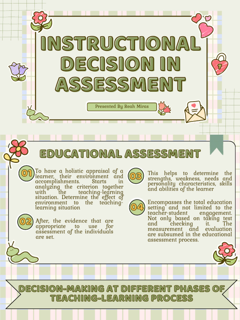 Instructional Decision in Assessment | PDF