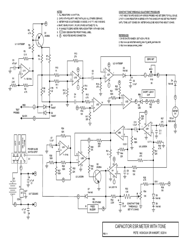 Esr Schematic Rev A | PDF