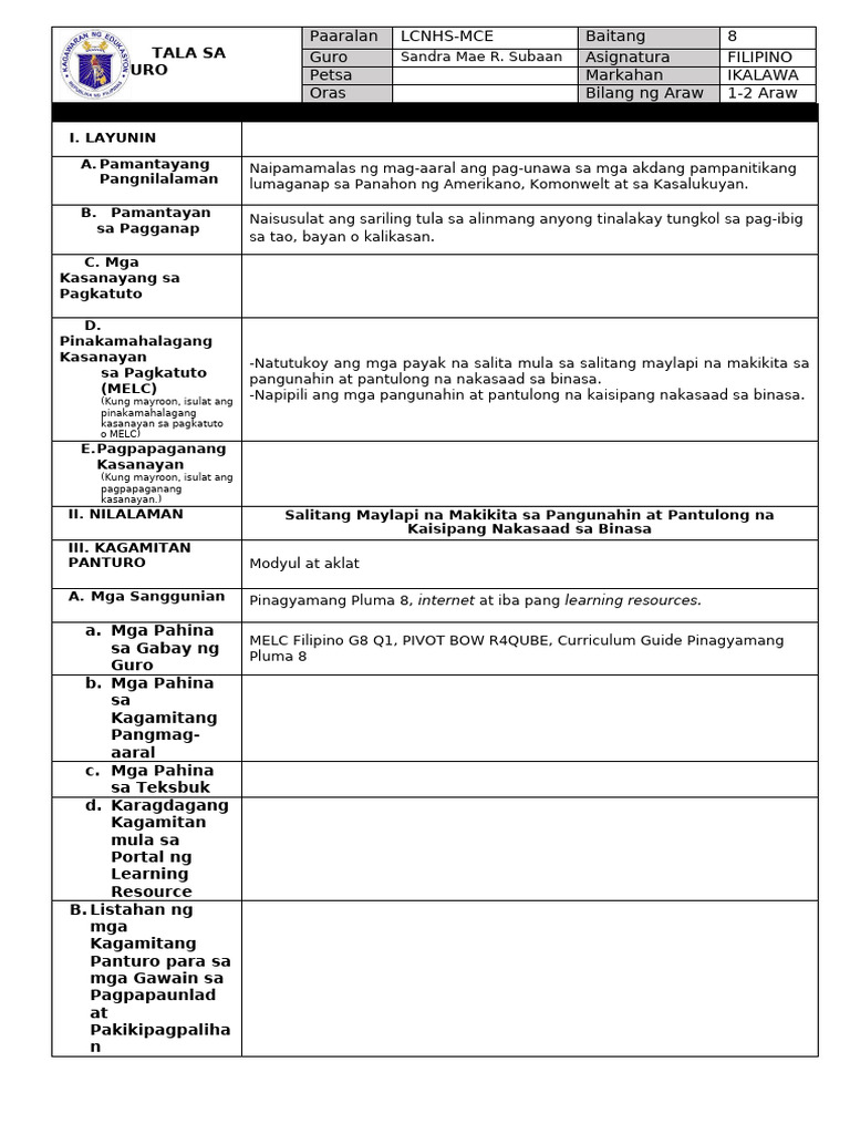 GR8 - DLP - Fil8-Popular Na Binabasa | PDF