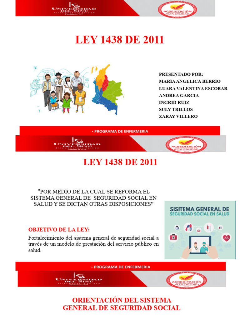 Ley 1438 de 2011 Diapositivas - Compress | PDF