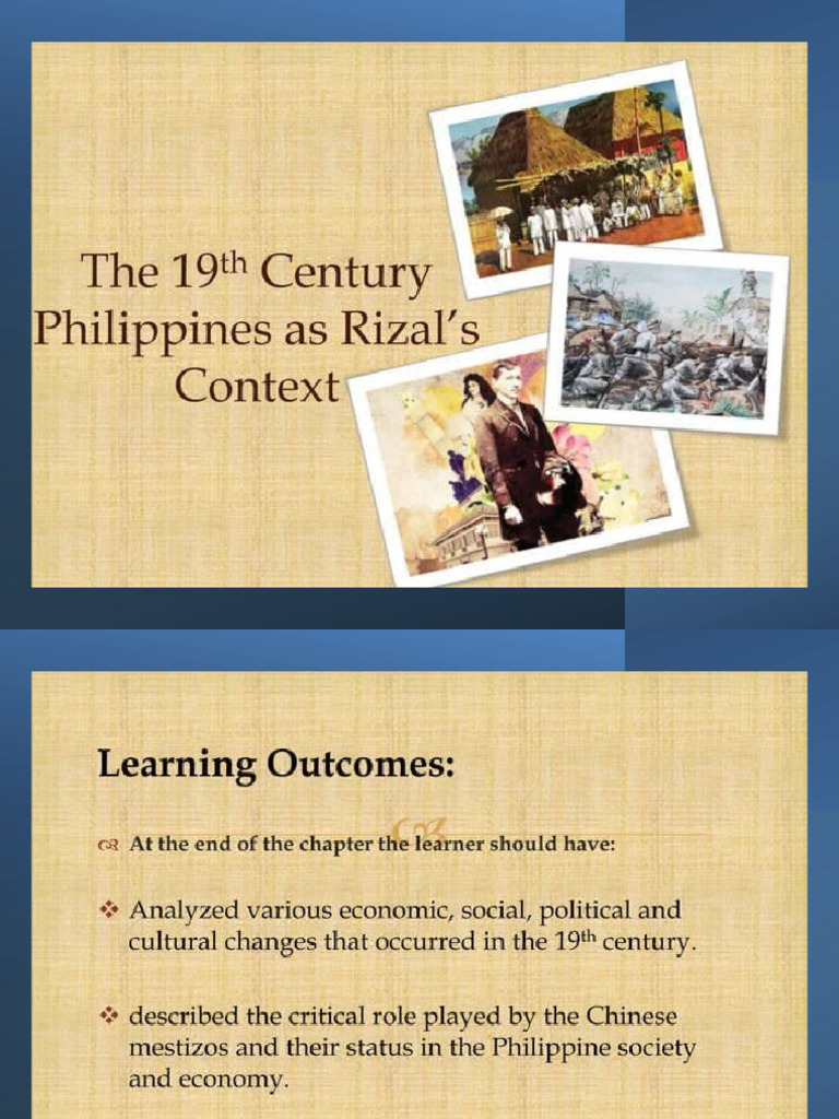 The 19TH Century Philippines As Rizals Context | PDF