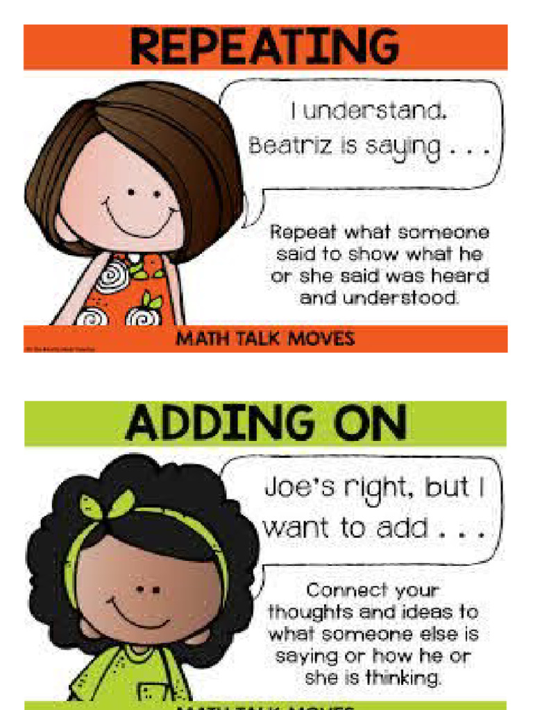Math Talk Moves | PDF
