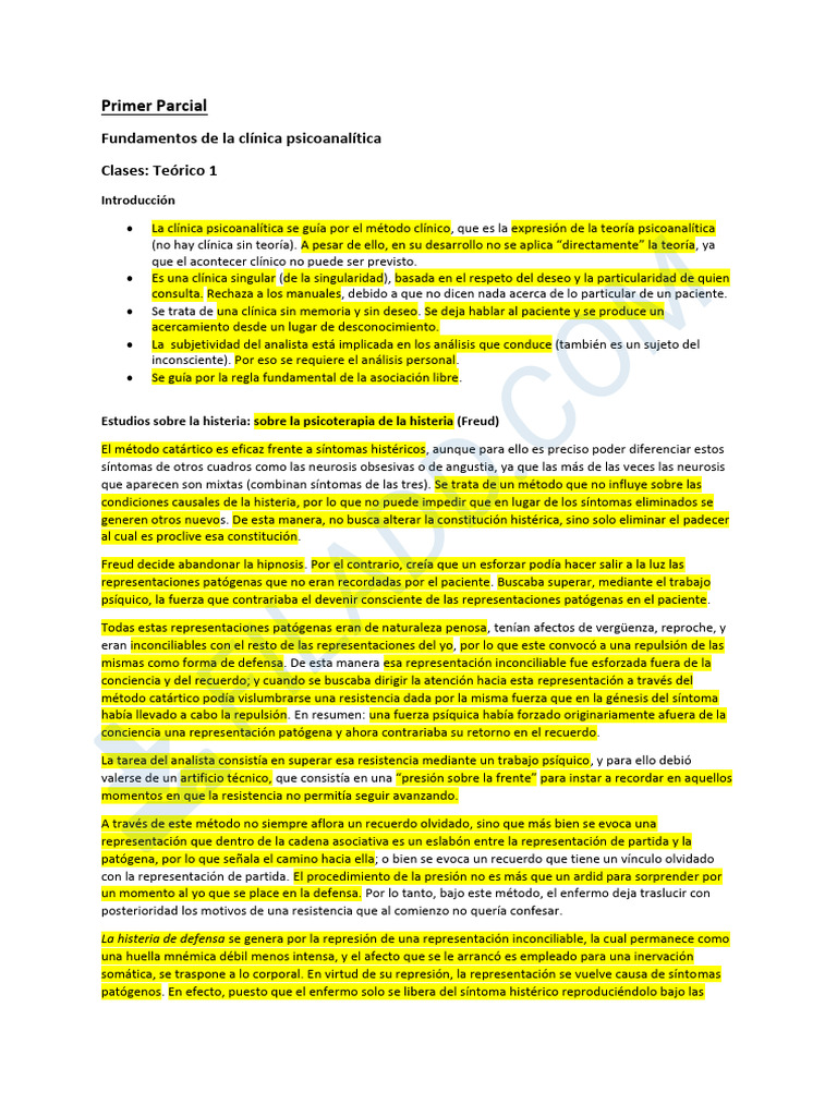 RESUMEN - Final Adultos Catedra Ex Vazquez UBA PSI | PDF | Psicoanálisis | Relaciones personales ...