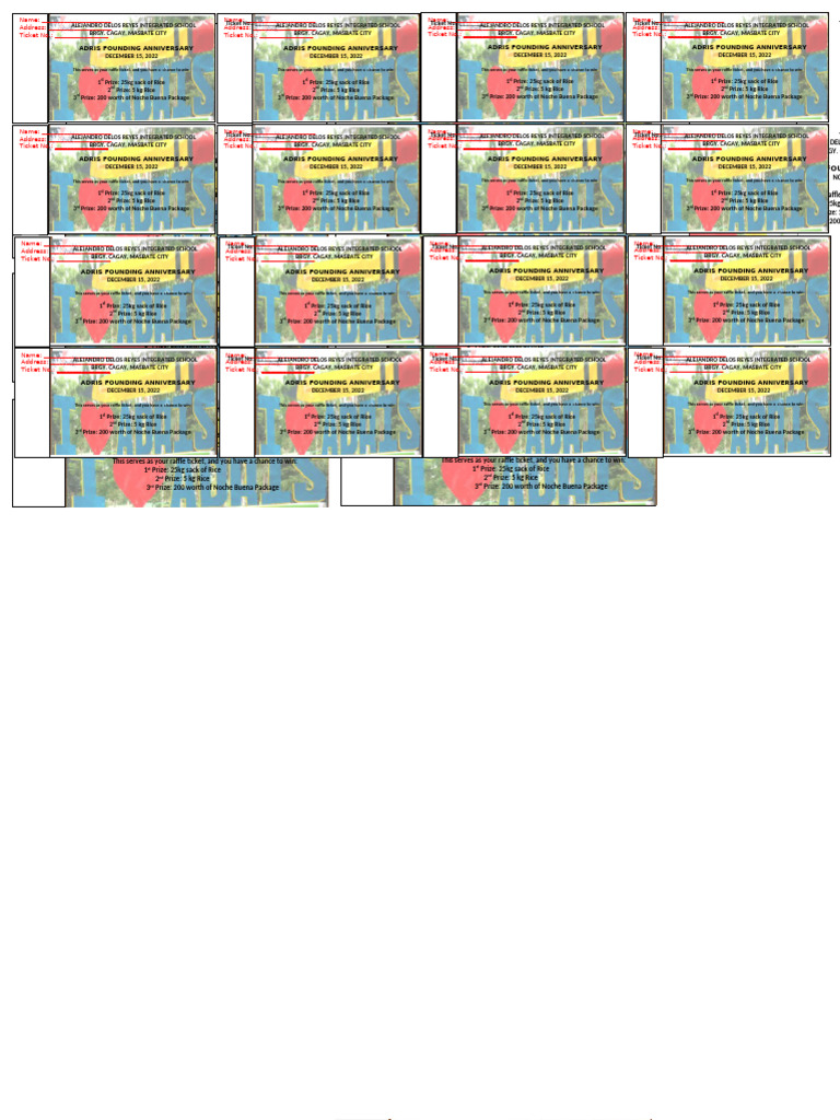 Raffle Ticket | PDF
