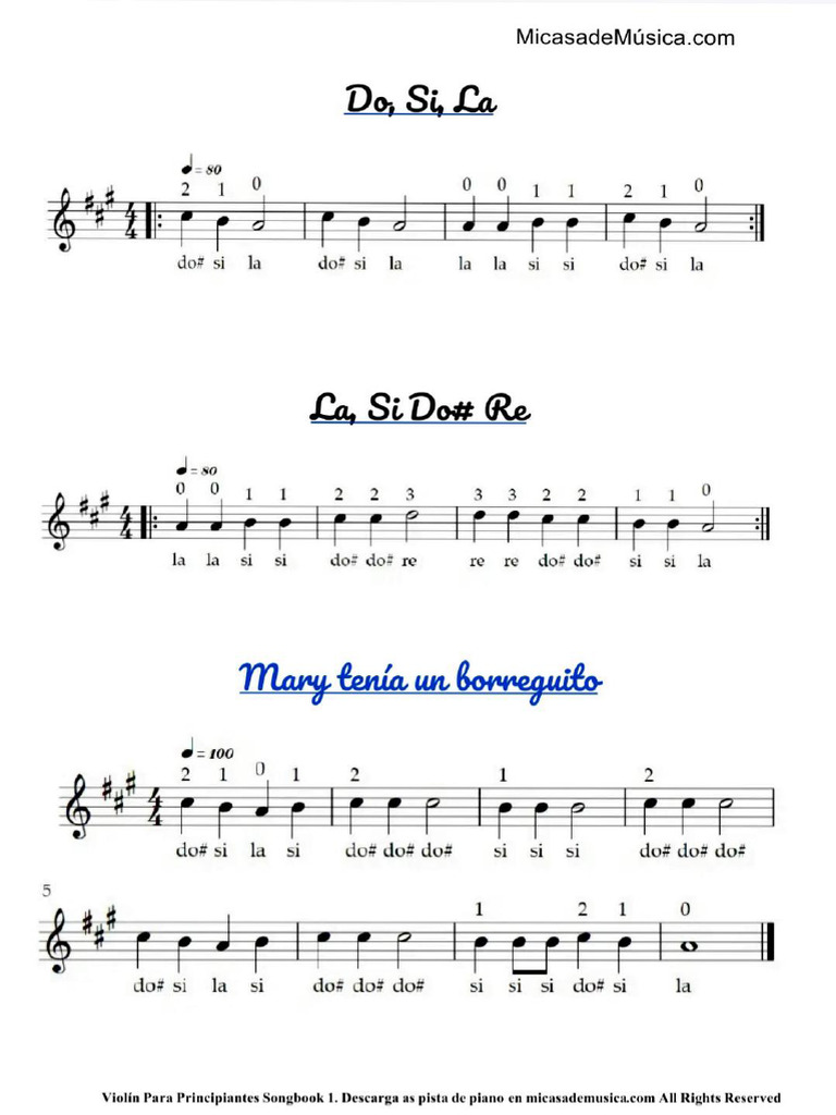 Método de Incial Cero Canciones Fáciles | PDF