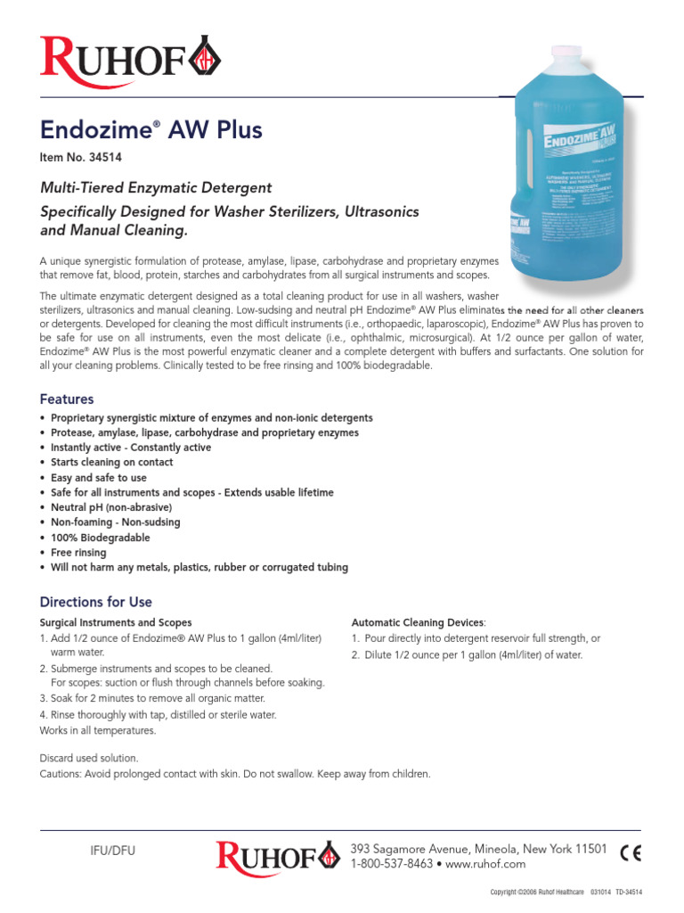 Endozime Aw Plus Tech 3.10.14 | PDF
