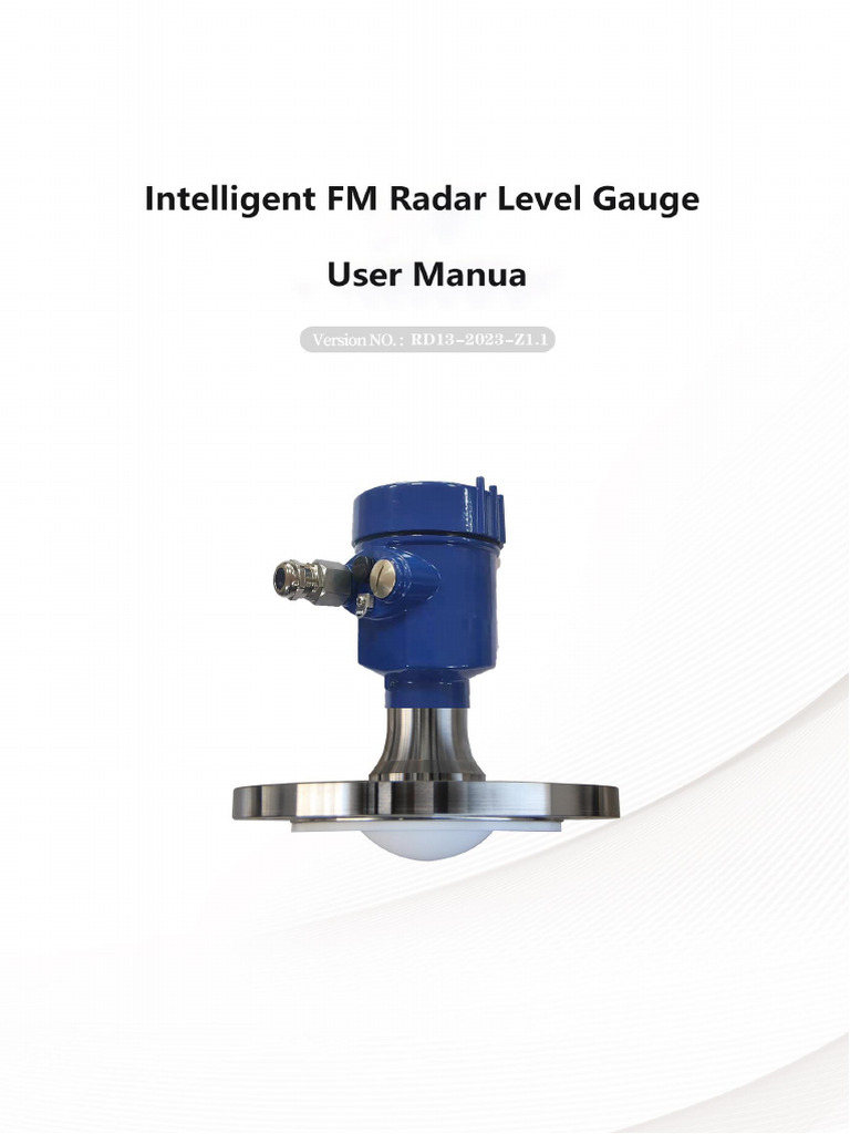 FM Radar Level Gauge Manual | PDF