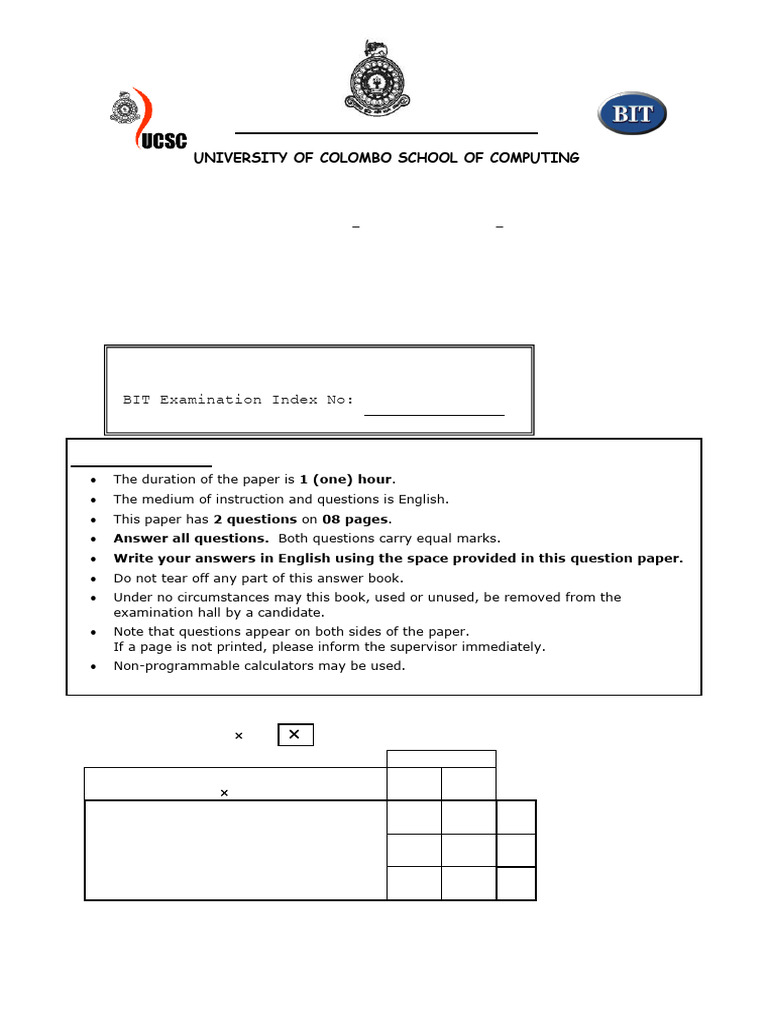 IT4205 2015 Part2 Ans | PDF