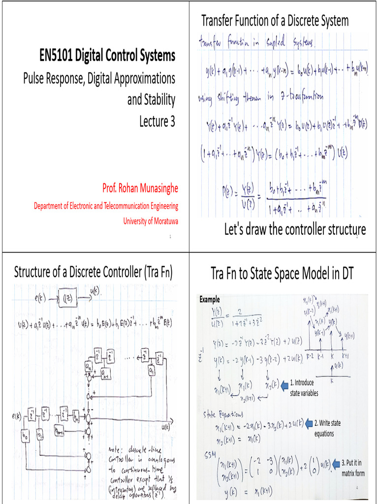 Lec 3 Pulse Response and Stability | PDF | Mathematical Physics ...