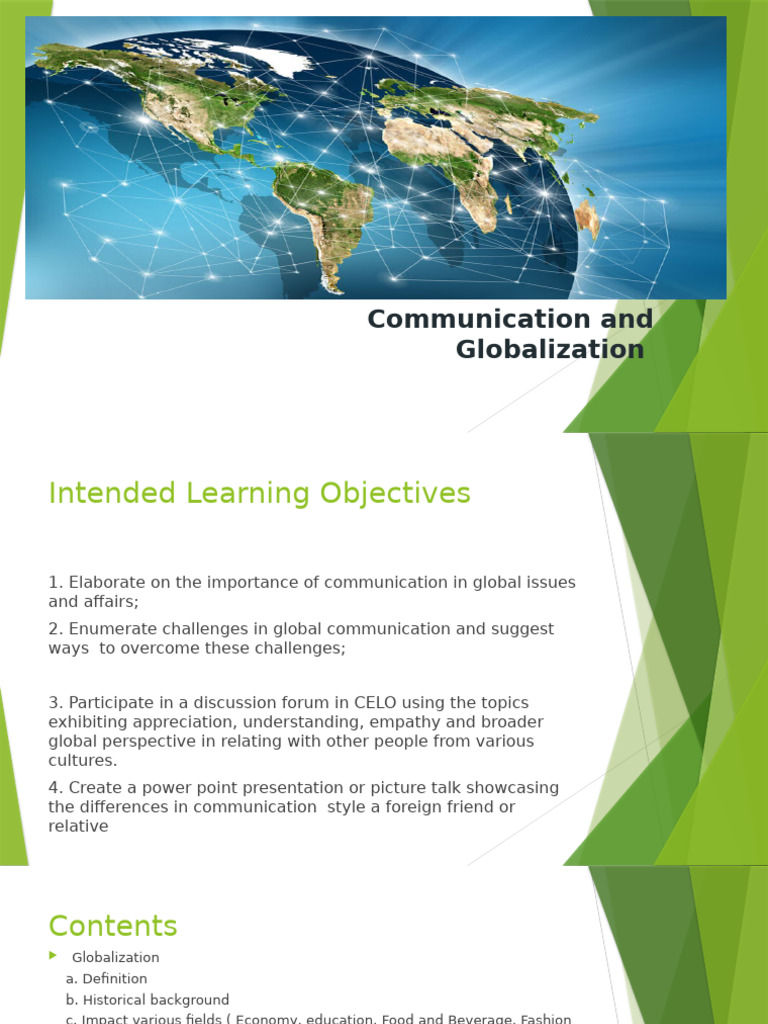 Purcom - Unit 2 Globalization and Communicaton | PDF